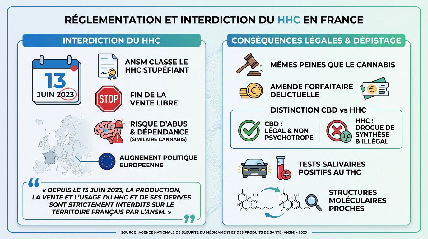 HHC drogue | loi et interdiction en France - guide 2026