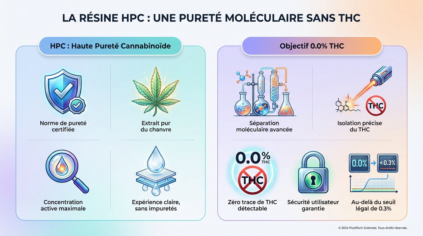 Résine HPC - Avis et guide pureté 0% THC | Top 2026